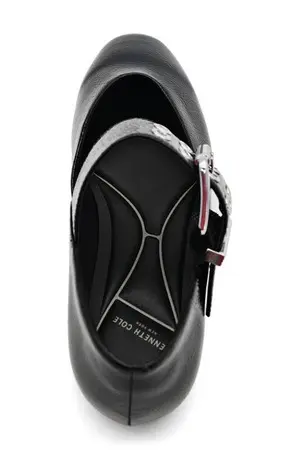 KENNETH COLE Marcella Mary Jane Flat - Black Patent