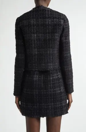 Versace Medusa '95 Metallic Tweed Jacket - Black