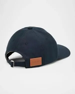 Loewe Embroidered Canvas Cap Navy