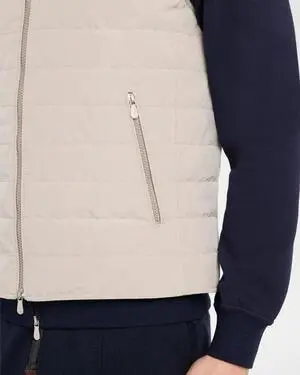 Brunello Cucinelli Bonded Nylon Down Vest - Cold