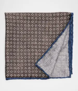Brunello Cucinelli Men's Double-Face Silk Pocket Square C009
