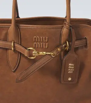 Miu Miu Aventure Leather Tote Bag