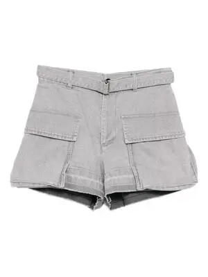 Sacai Belted Denim Cargo Shorts