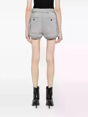 Sacai Belted Denim Cargo Shorts