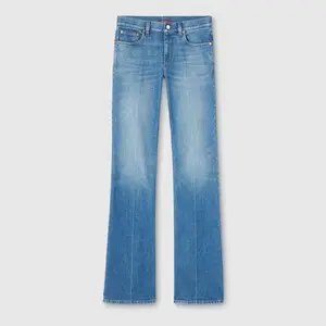 Gucci Flared Stretch Cotton Denim Pants