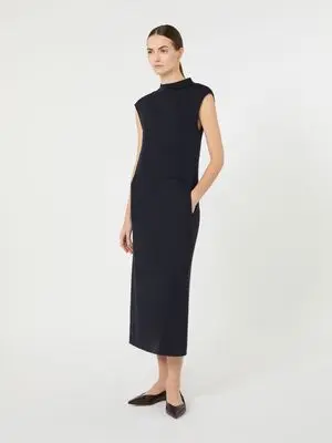 Max Mara Scuba Jersey Sheath Midi Dress