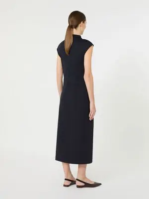 Max Mara Scuba Jersey Sheath Midi Dress