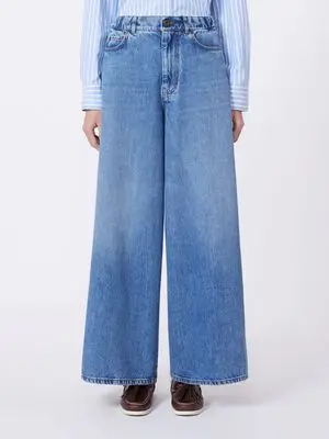 Max Mara Wide Cotton Denim Jeans