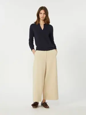 Max Mara Viscose Polo-neck Sweater
