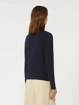 Max Mara Viscose Polo-neck Sweater