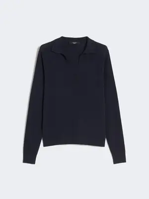 Max Mara Viscose Polo-neck Sweater