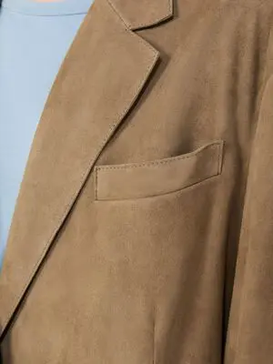 Max Mara Single-breasted Suede Blazer