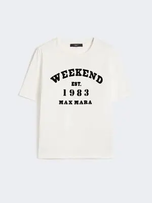 Max Mara Cotton Graphic T-shirt - White
