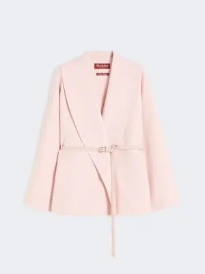 Max Mara Wool, Cashmere And Silk Robe Coat - Pink