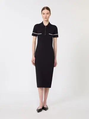 Max Mara Stretch Viscose Sheath Dress