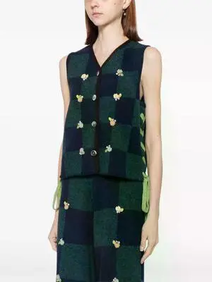 YANYAN Checked Cardigan