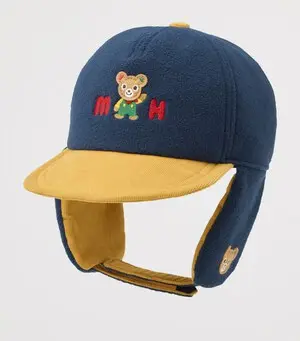 MIKI HOUSE Embroidered Pilot Cap