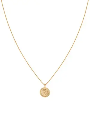 ASTRID & MIYU Libra Crystal Pendant Necklace - Gold