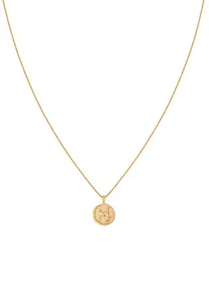 ASTRID & MIYU Virgo Crystal Pendant Necklace - Gold
