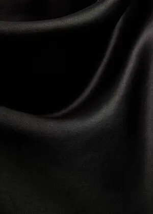 REFORMATION Pike Draped Satin Mini Dress - Black