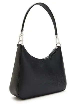 Stella McCartney Studded-logo Faux Leather Shoulder Bag - Black