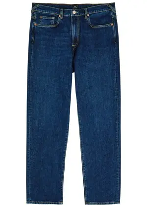 Paul Smith Relaxed Tapered-leg Denim Jeans - Mid Blu