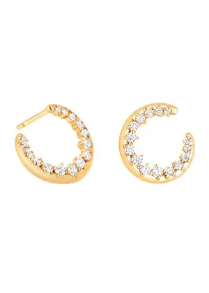 ASTRID & MIYU Crystal Hoop Earrings - Gold