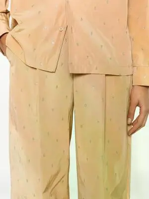 FORTE_FORTE Glitter-detailed Palazzo Pants
