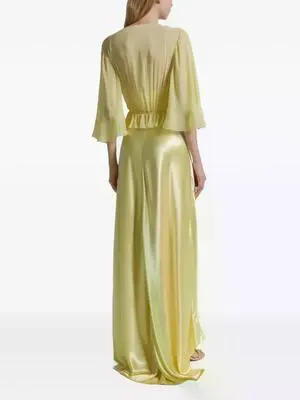 Alberta Ferretti Ruffled Long Dress