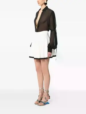 Nina Ricci Knit Skater Mini Skirt - Black