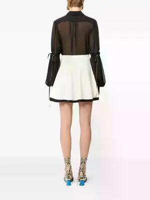Nina Ricci Knit Skater Mini Skirt - Black