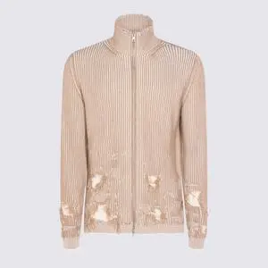 MAISON MARGIELA MM6 Maison Margiela Wool Knitwear - Camel-chalk