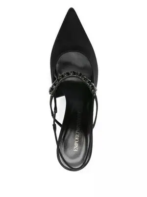 Emporio Armani Heeled Embellished Pumps