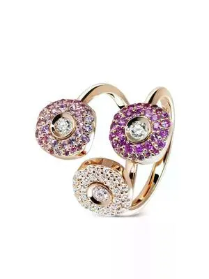FULLORD Sapphire And Diamond Ring - Pink