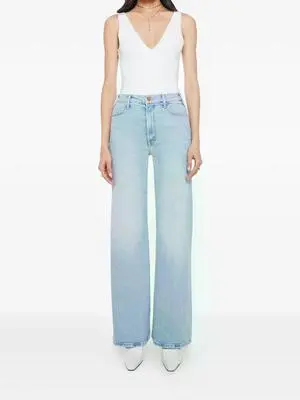 MOTHER Hustler Roller Sneak Jeans - Blue