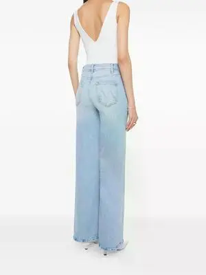 MOTHER Hustler Roller Sneak Jeans - Blue