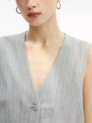 Moschino Pinstripe Button-fastening Waistcoat