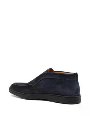 Santoni Suede Desert Boots - Blue