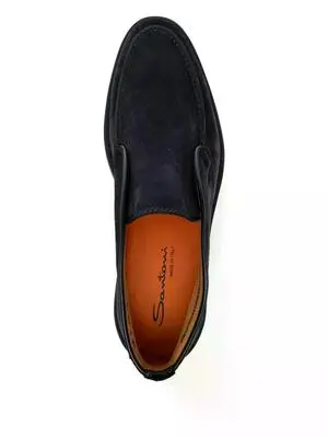 Santoni Suede Desert Boots - Blue