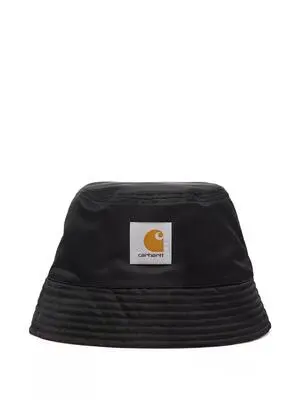 Carhartt Work In Progress Logo-label Reversible Bucket Hat - Black
