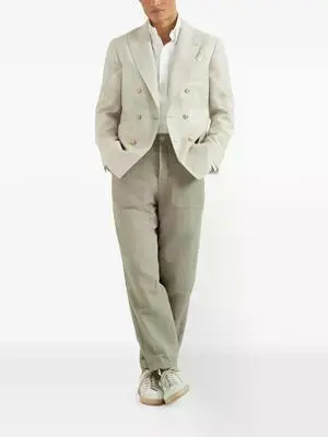 Brunello Cucinelli Patch-pockets Trousers - Green