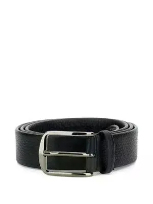 ALBERTO LUTI Square-buckle Belt - Black