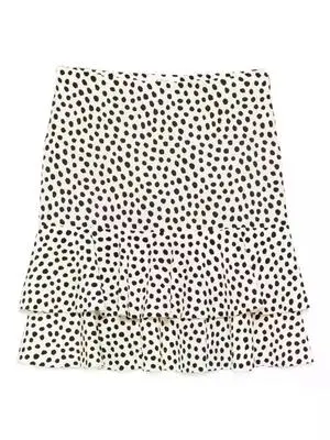 Chloé Mini Polka-dot Ruffle Skirt
