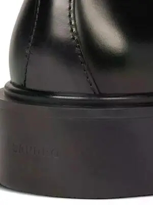 Sandro Round-toe Leather Derby Shoes