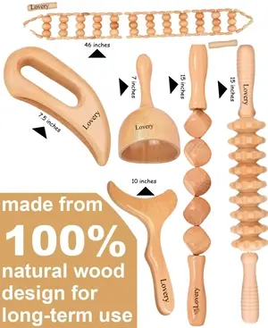 LOVERY 6-pc. Wooden Massage Tool Kit
