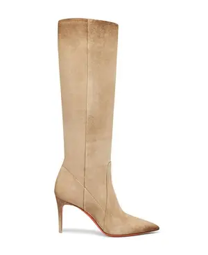 Santoni Suede High-heel Boots - Rust/copper