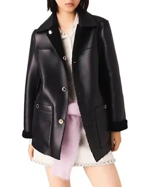 Maje Faux Fur Jackets For Women