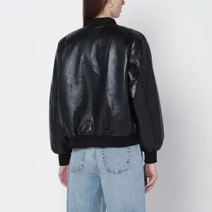 ANINE BING Regenerated-leather Bomber Jacket