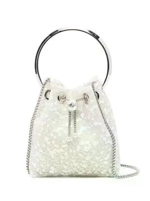 JIMMY CHOO Bon Bon Bucket Bag - Neutrals