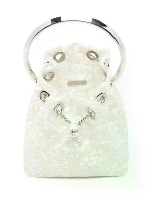 JIMMY CHOO Bon Bon Bucket Bag - Neutrals